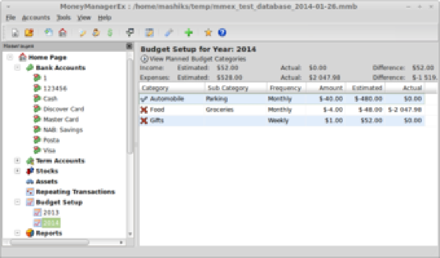 Cross Platform - MoneyManager Ex